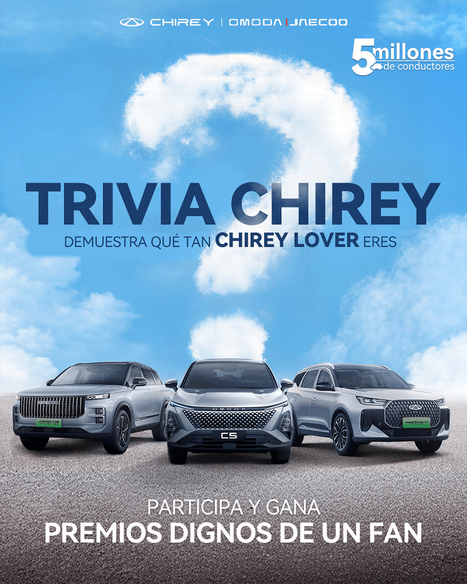 Términos y condiciones: DINÁMICA “CHIREY TRIVIA” | Chirey